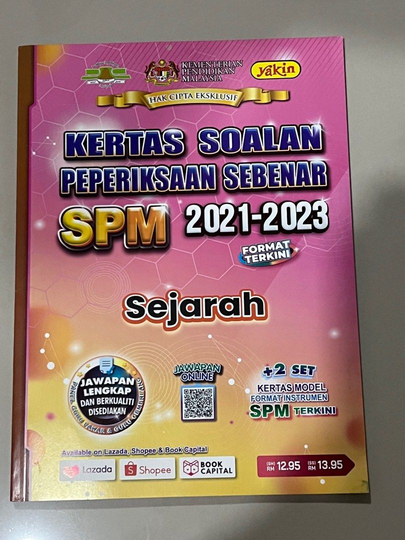 Sejarah SPM real exam question paper 2021-2023, Hobbies & Toys, Books ...