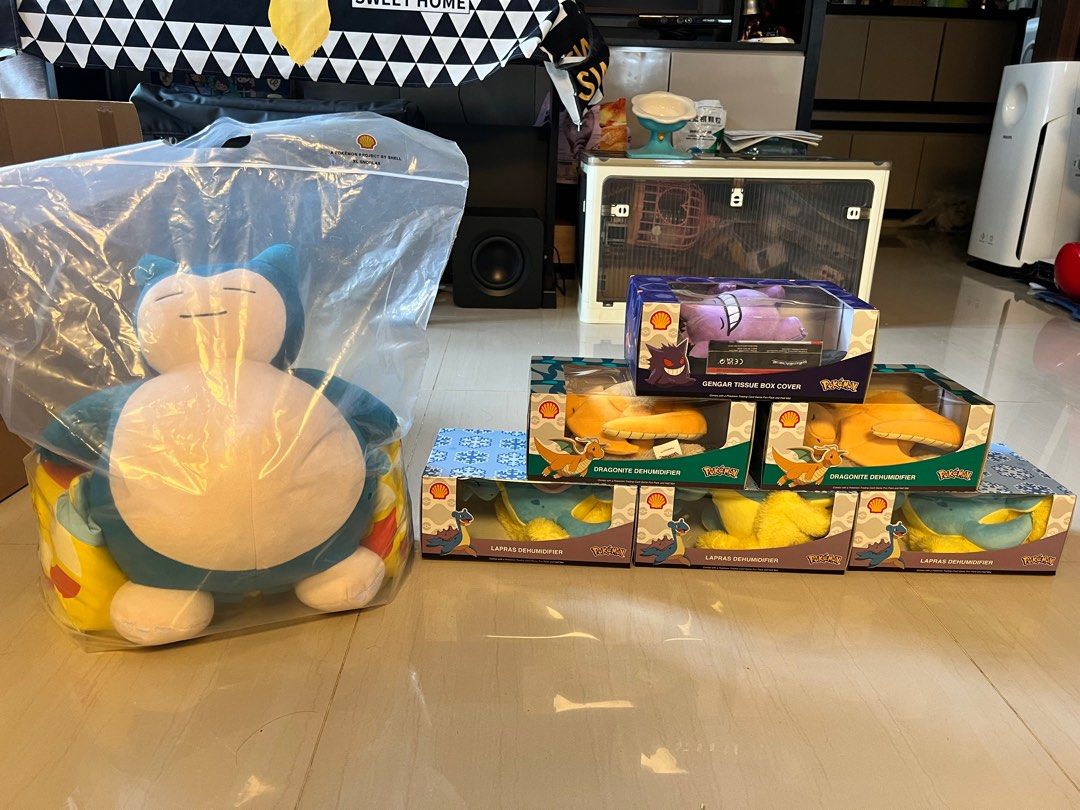 shell pokemon lapras/dragonite dehumidifier / gengar tissue box cover ...