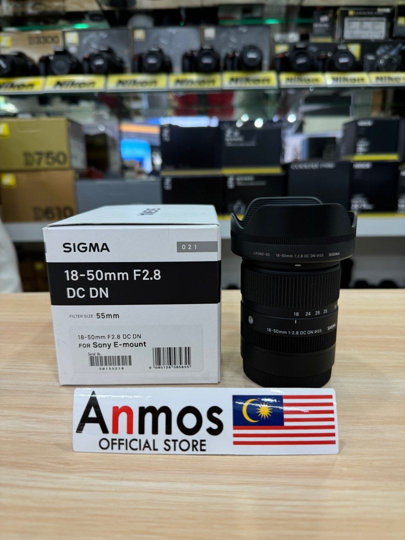 SIGMA 18-50MM F2.8 DC DN CONTEMPORARY FOR SONY E MOUNT LENS ONLY(99.99% ...