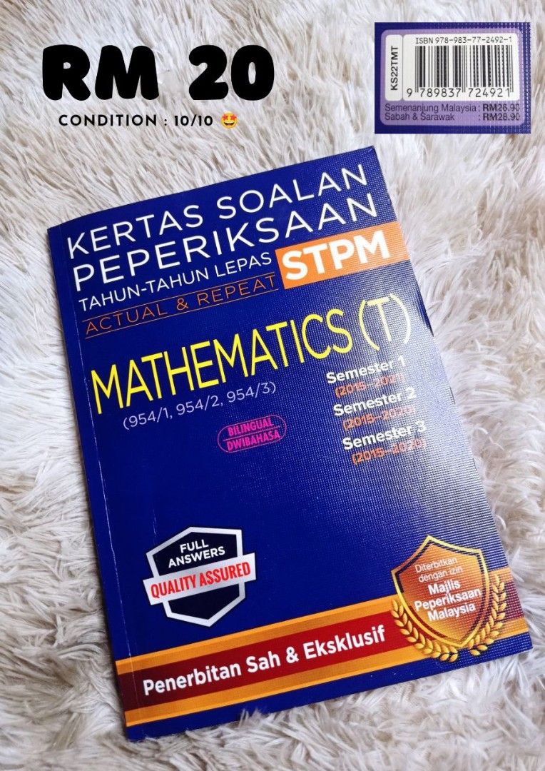 STP MATHEMATICS T PAST YEAR, Hobbies & Toys, Books & Magazines ...