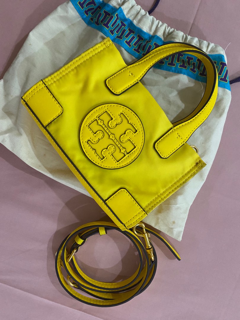 TB Ella Micro Tote in Yellow, Women's Fashion, Bags & Wallets, Purses & Pouches on Carousell