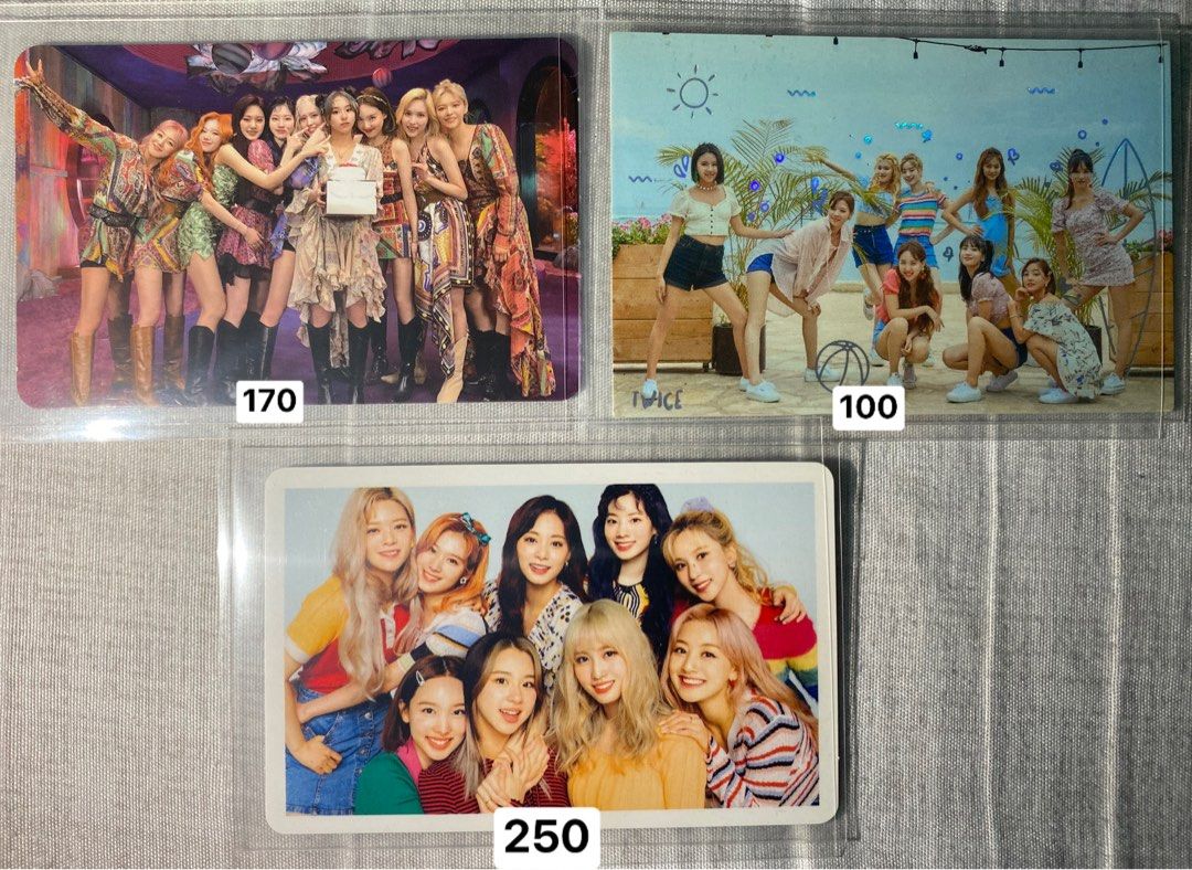Twice group photocards pc nayeon jeongyeon momo sana jihyo mina dahyun chaeyoung tzuyu pcs ...