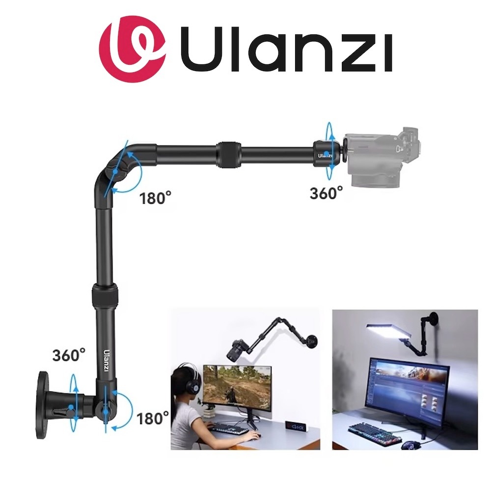 Ulanzi ZJ04 Overhead Wall Mount Light Holding Arm for Camera ...