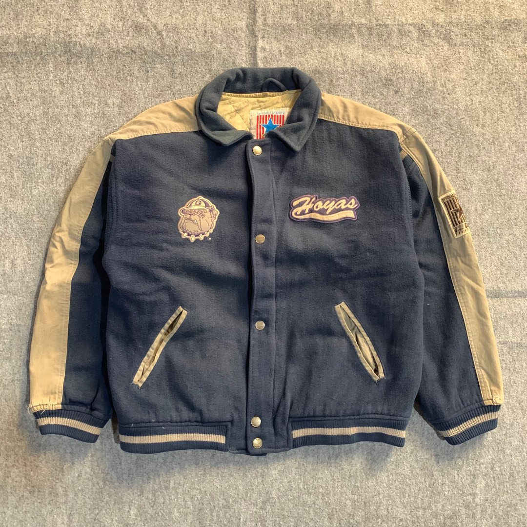 vintage varsity jacket us college georgetown hoyas, Fesyen Pria ...