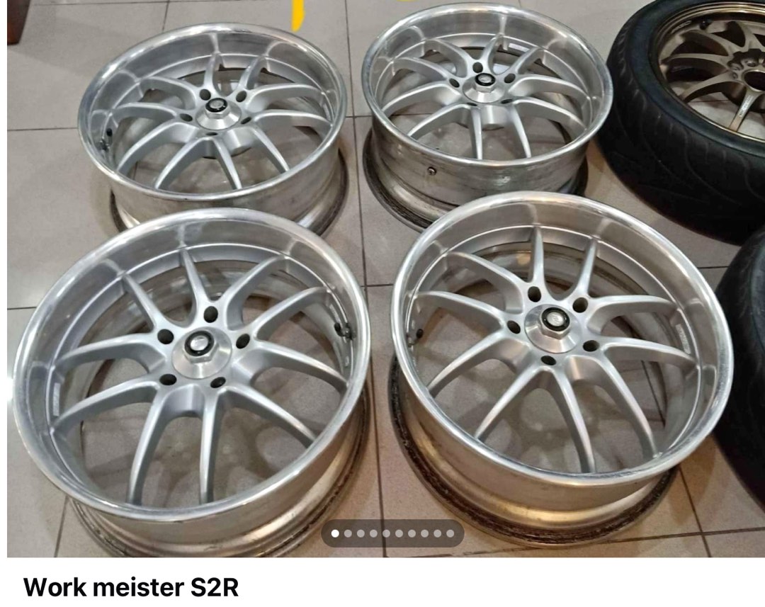 Work Meister S2R, Car Parts & Accessories, Mags and Tires on Carousell