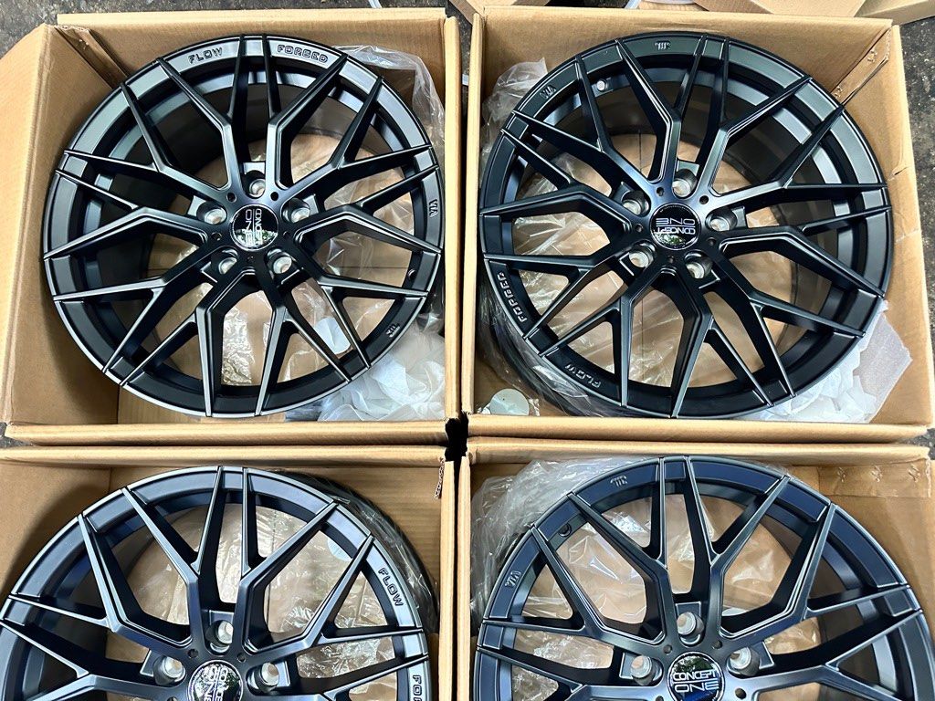 17” Concept One Nitro Flatblack 5Holes pcd 114 Brandnew, Car Parts ...