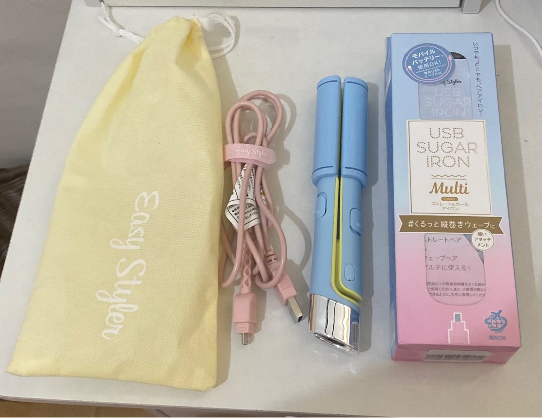 2 way hair straightener wavy curl, Women's Fashion, Watches ...