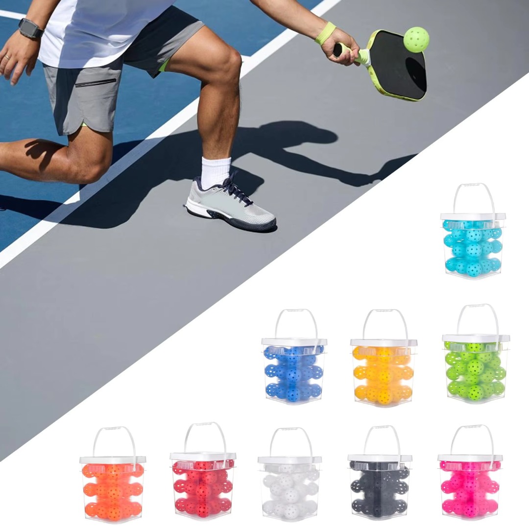 40-Hole USAPA Approved Outdoor Pickleball Bucket (36Pcs 1 Bucket ...