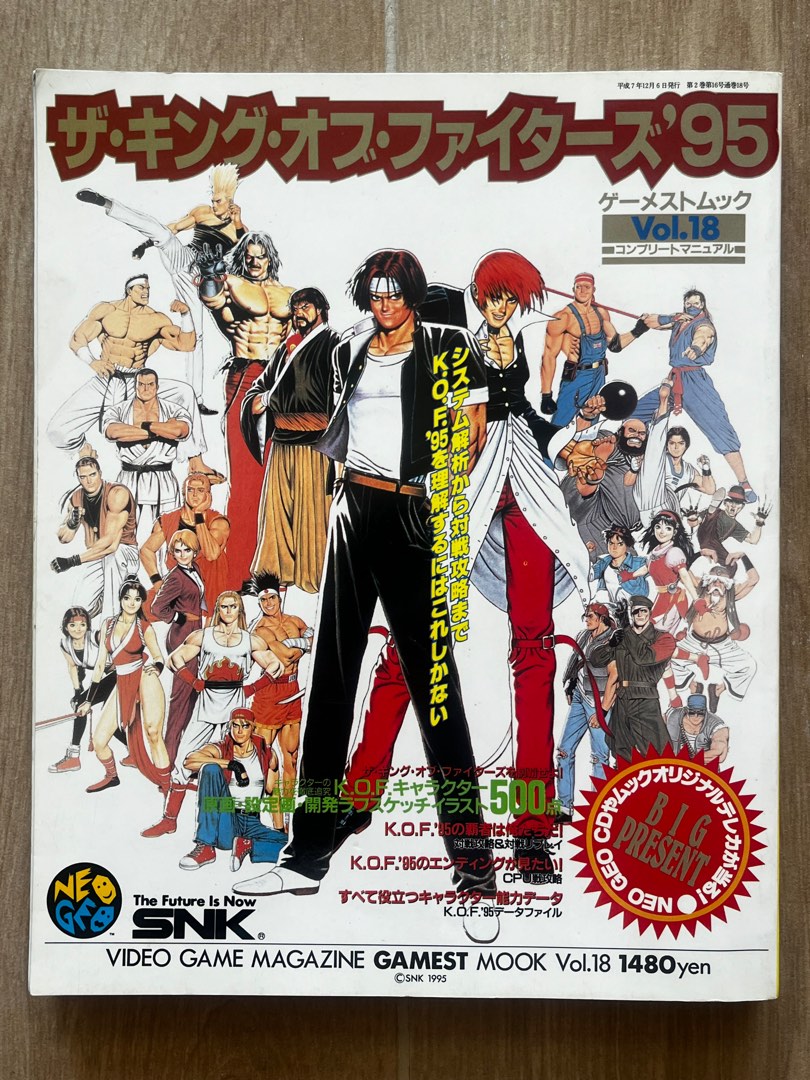 日版 AC SNK NEO GEO VIDEO GAME MAGAZINE GAMEST MOOK VOL.18 THE KING OF FIGHTERS 95 KOF KOF95 GUIDE ...