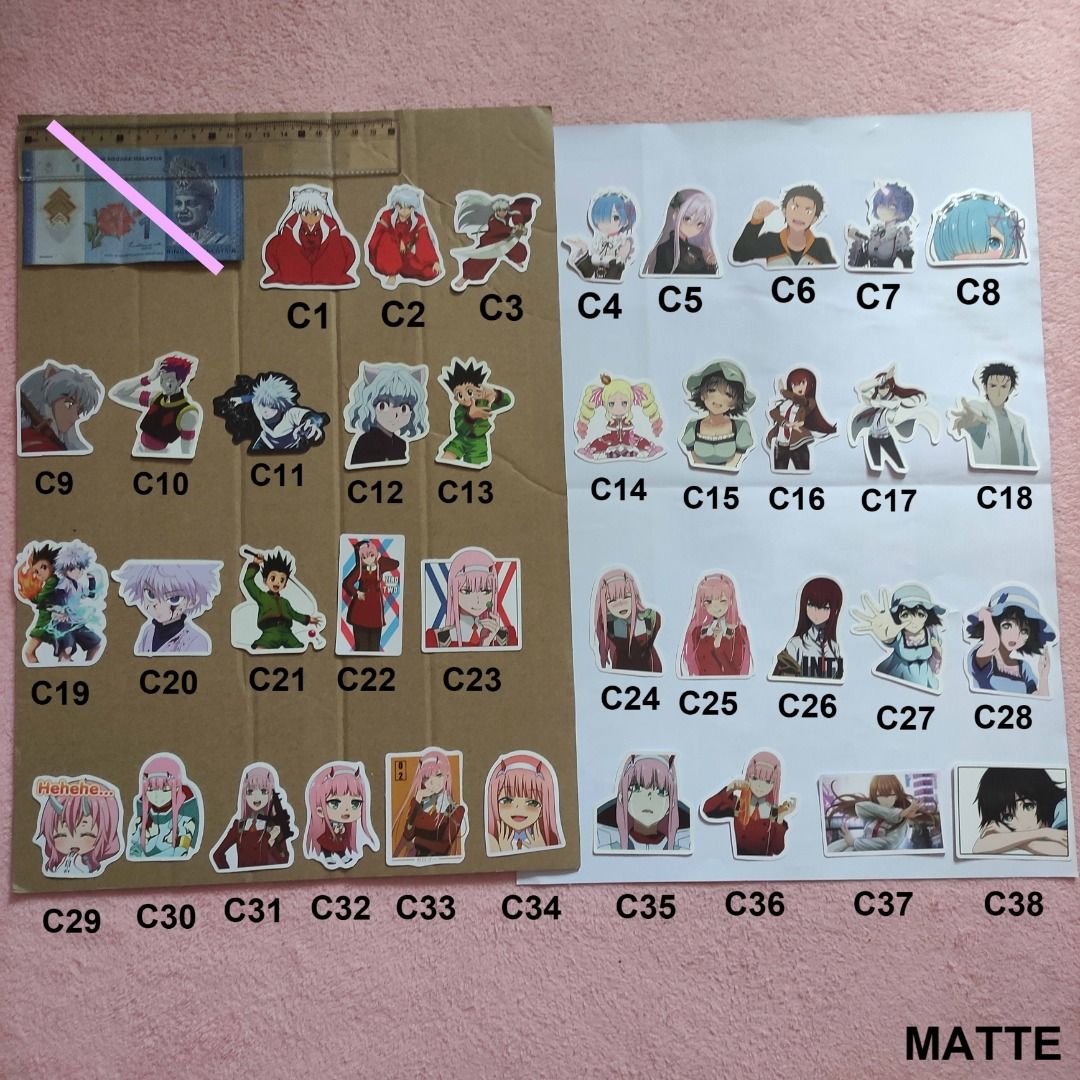( RM2 for 5 ) Matte Anime Stickers | Slam Dunk / Promised Neverland ...