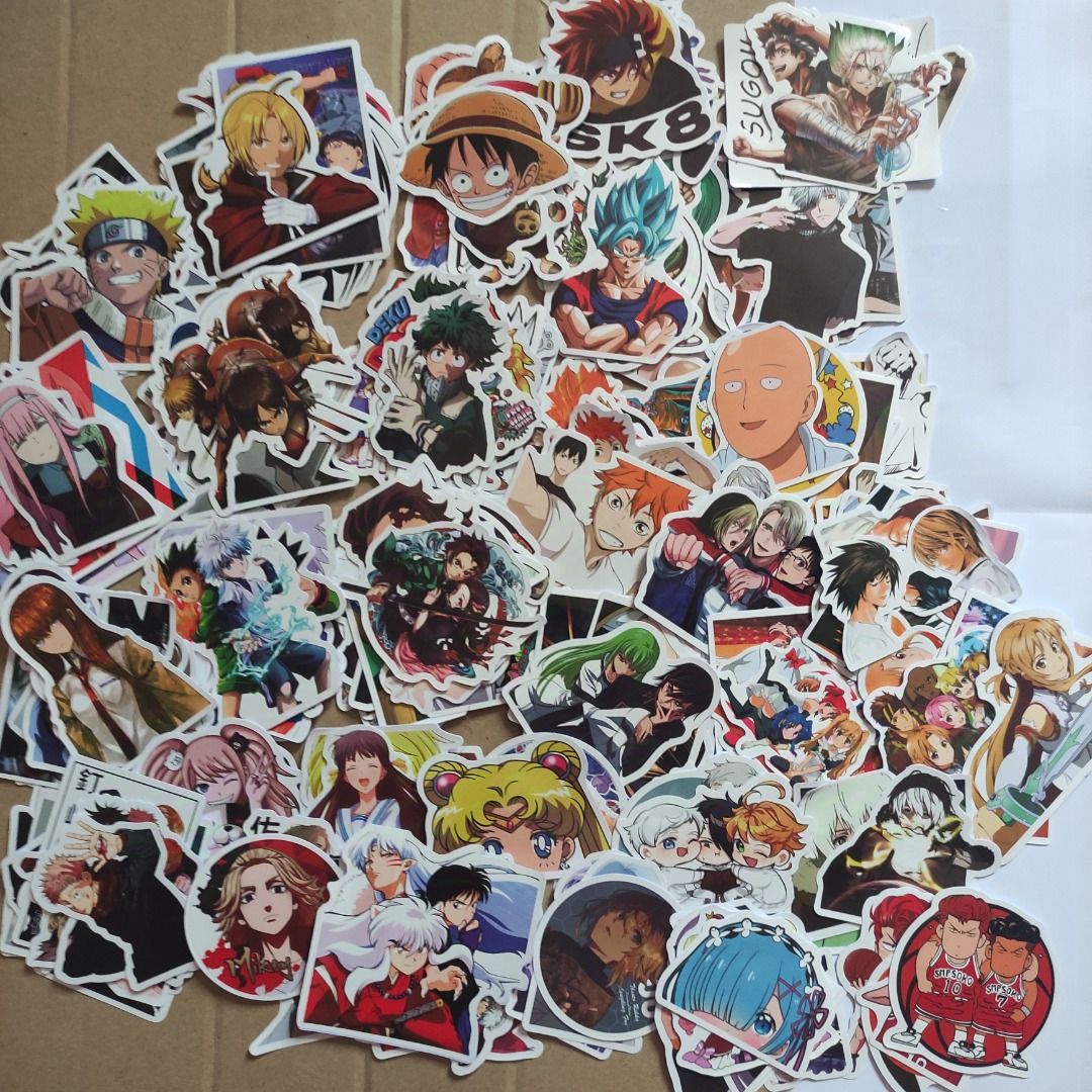 ( RM2 for 5 ) Shiny Anime Stickers | Naruto / One Piece / Danganronpa ...