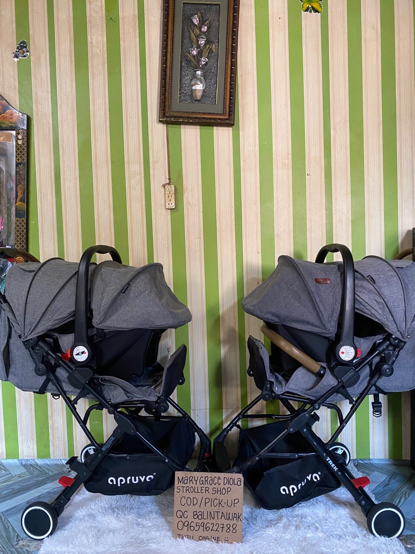 Apruva trek travel stroller cabin approved with carseat, Babies & Kids ...