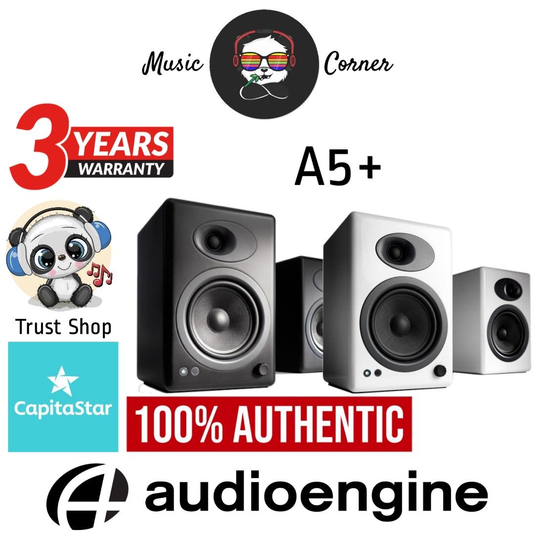 Audioengine A5+ 2-Way Bookshelf Speakers, Audio, Soundbars, Speakers ...