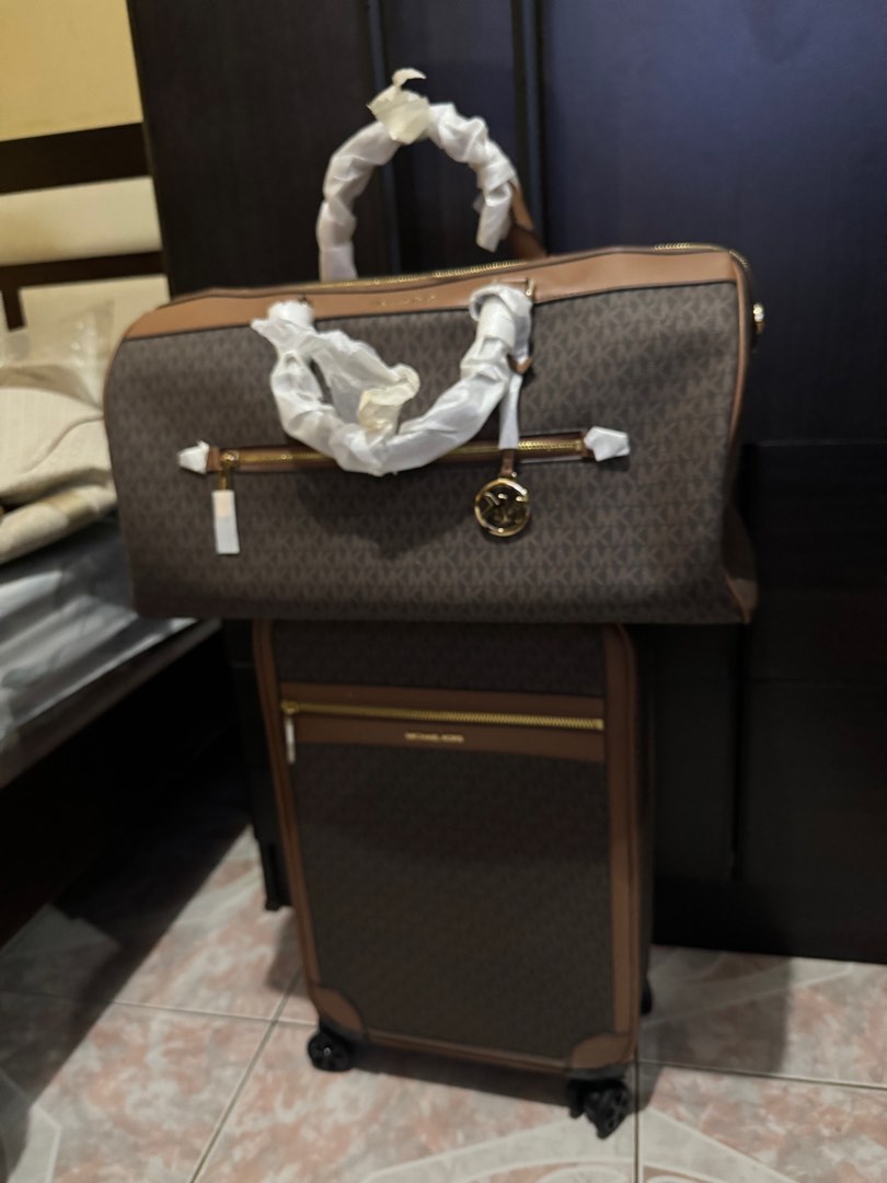 Authentic Michael Kors Luggage set, Luxury, Bags & Wallets on Carousell