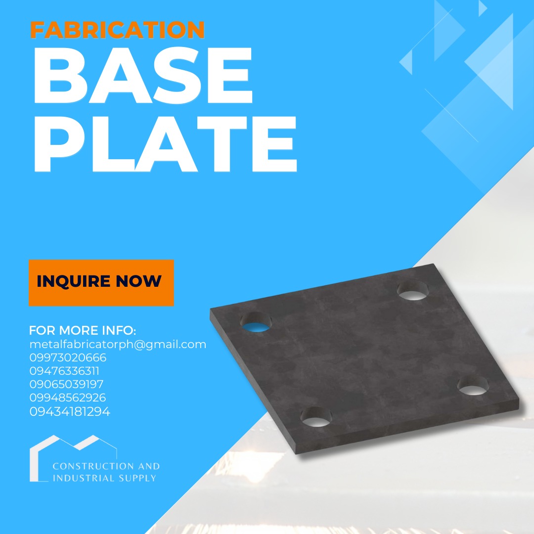 Base Plate | Metal Fabrication | Mushroom Bolt | Stud Bolt | Anchor ...
