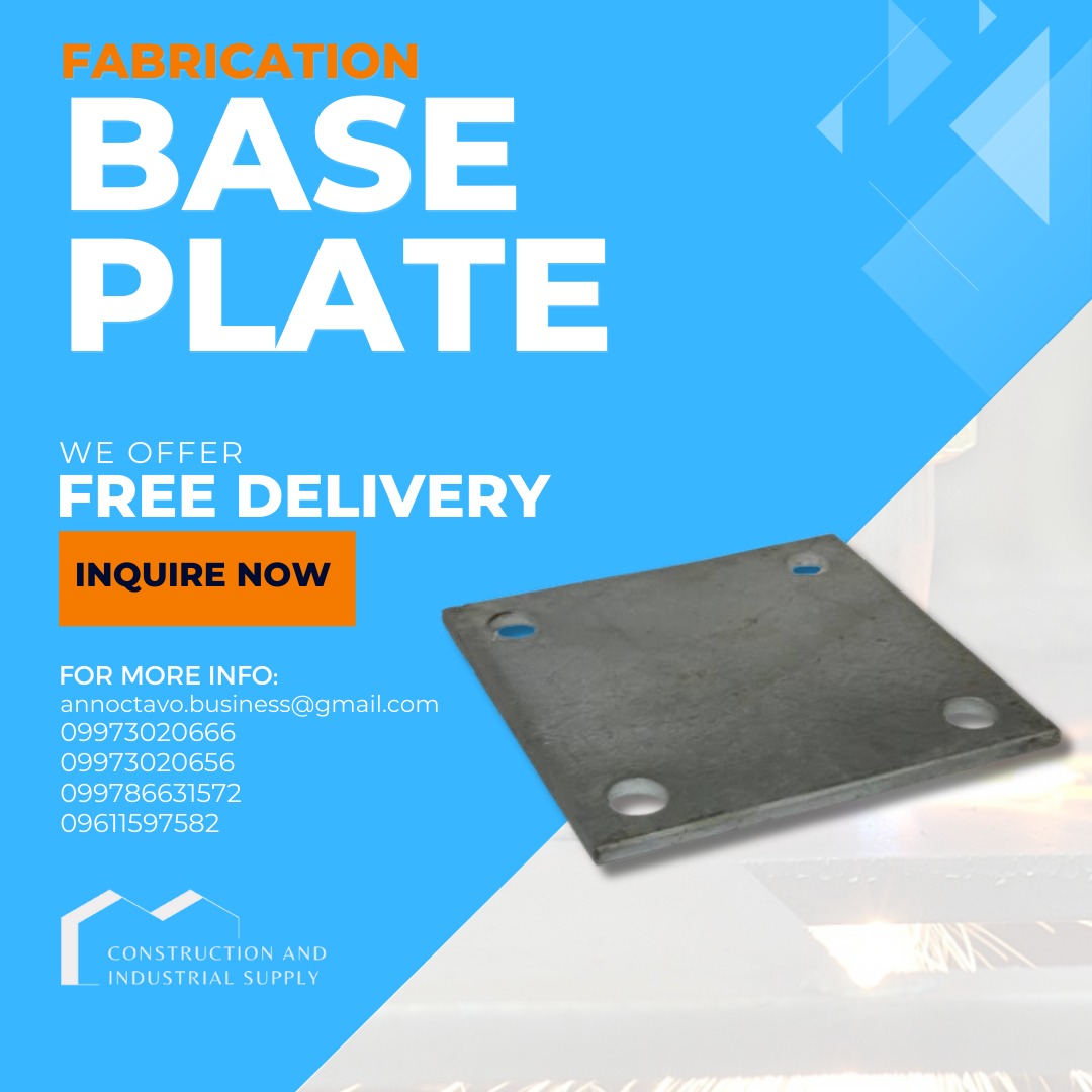 Base Plate | Shafting | Deformed Bars | Anchor Bolt | Metal Fabrication ...