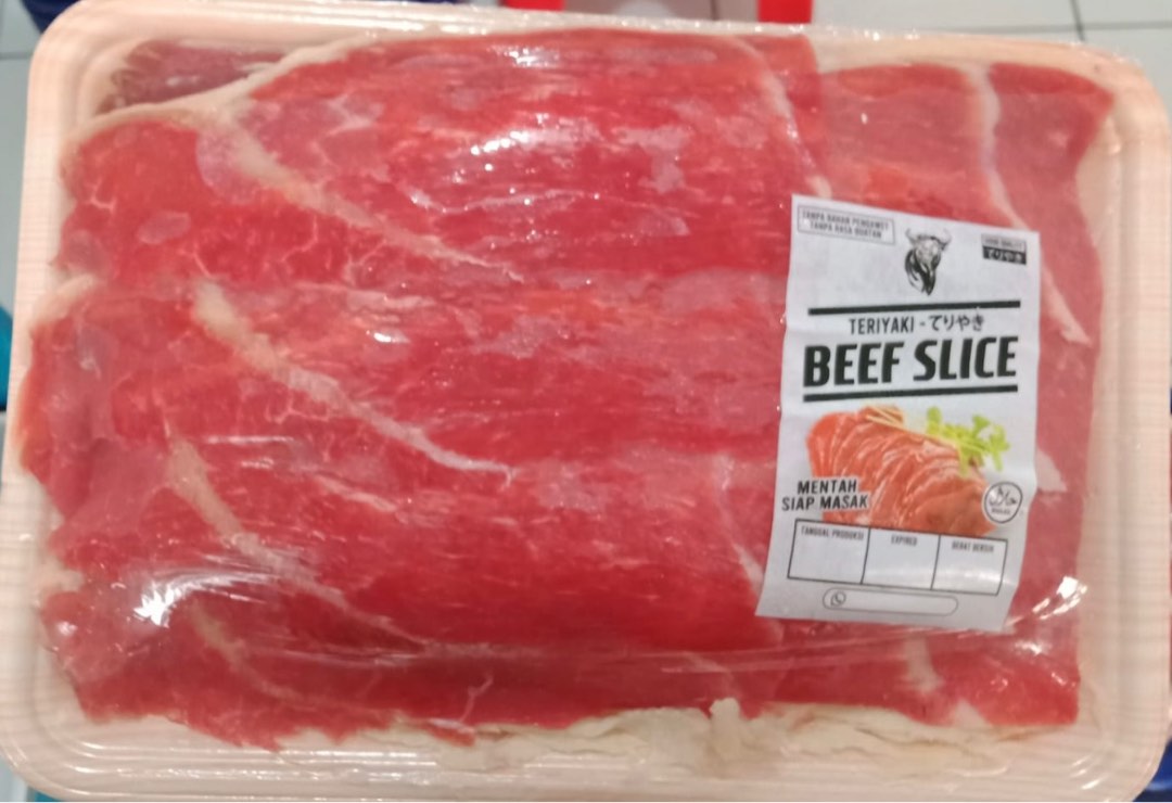 Beef slice 500 gram, Makanan & Minuman, Makanan Instan di Carousell