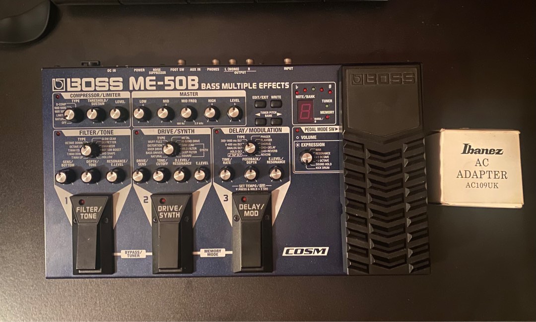 Boss ME-50B - Bass Pedal Multi-effect , Hobbies & Toys, Music & Media ...