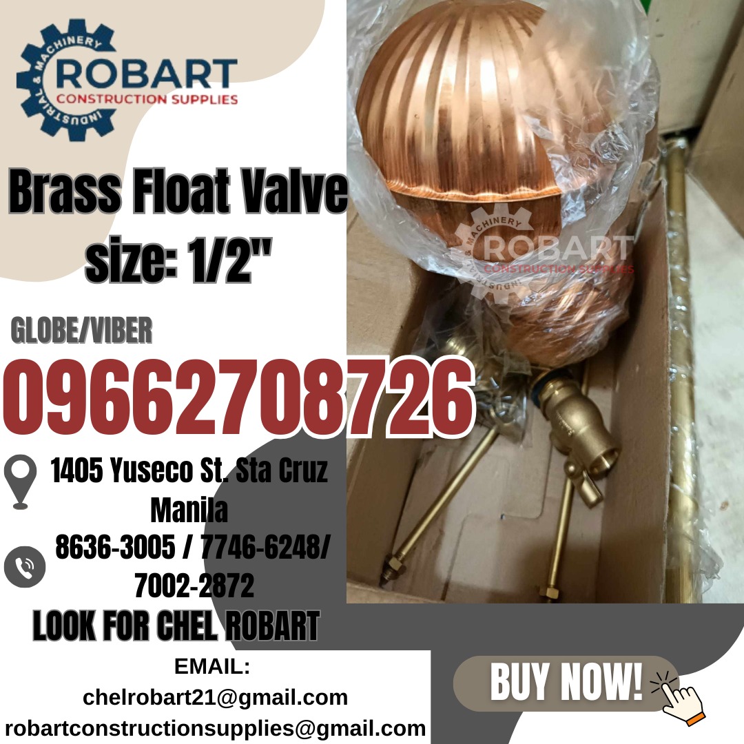 BRASS FLOAT VALVE, Commercial & Industrial, Construction Tools ...