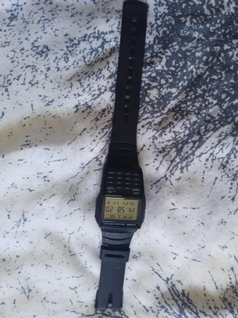 Casio Calculator Watch, Fesyen Pria, Jam Tangan di Carousell