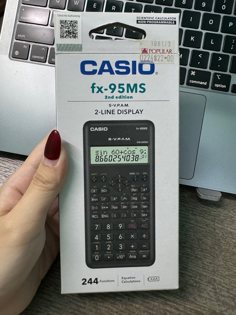 Casio fx-95MS (2nd Edition) Calculator, Mobile Phones & Gadgets, Other Gadgets on Carousell