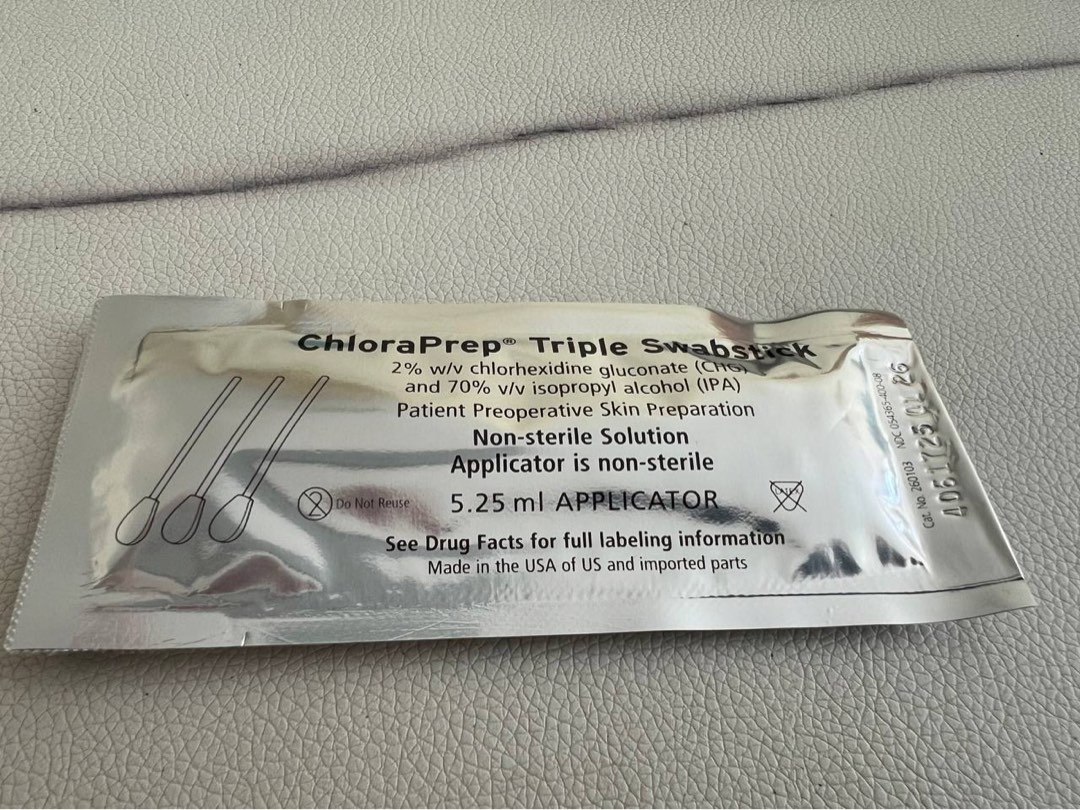 ChloraPrep® Triple Swabstick, Health & Nutrition, Medical Supplies ...