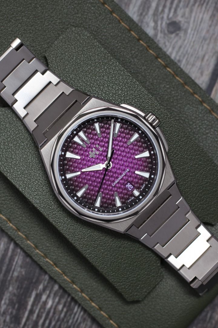 Christopher Ward "The Twelve" Titanium Nebula Purple C12 BNIB (0378 ...