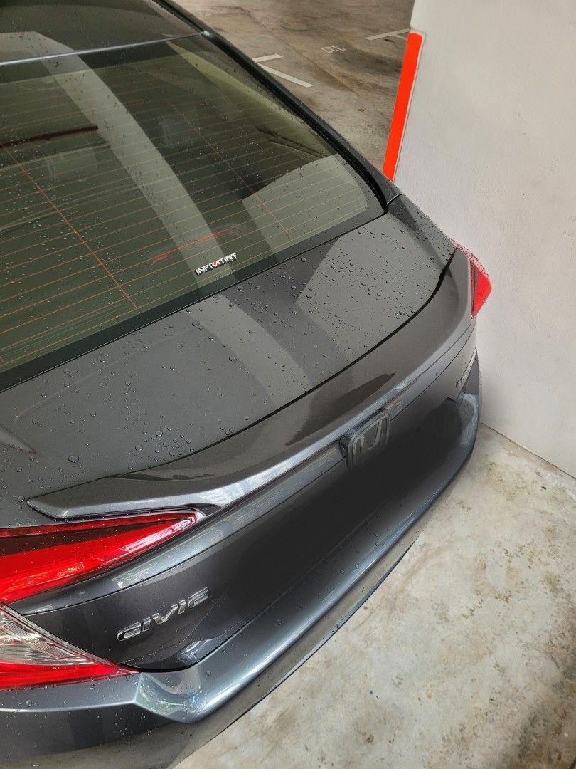 Civic FC rear spoiler wing (grey), Car Accessories, Accessories on ...