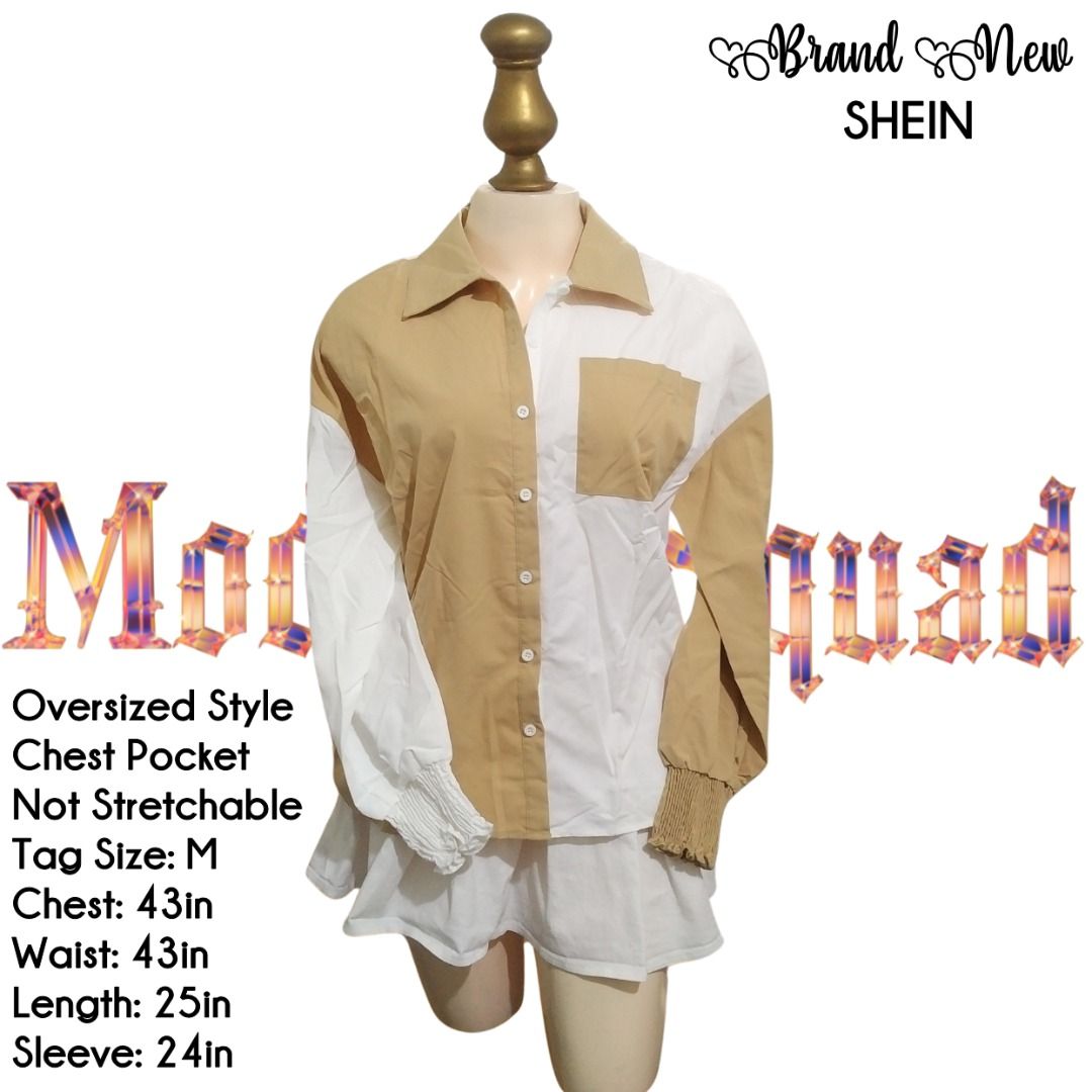 COD Lalamove Bnew SHEIN Longsleeves White Polo Beige Polo Nude Polo ...