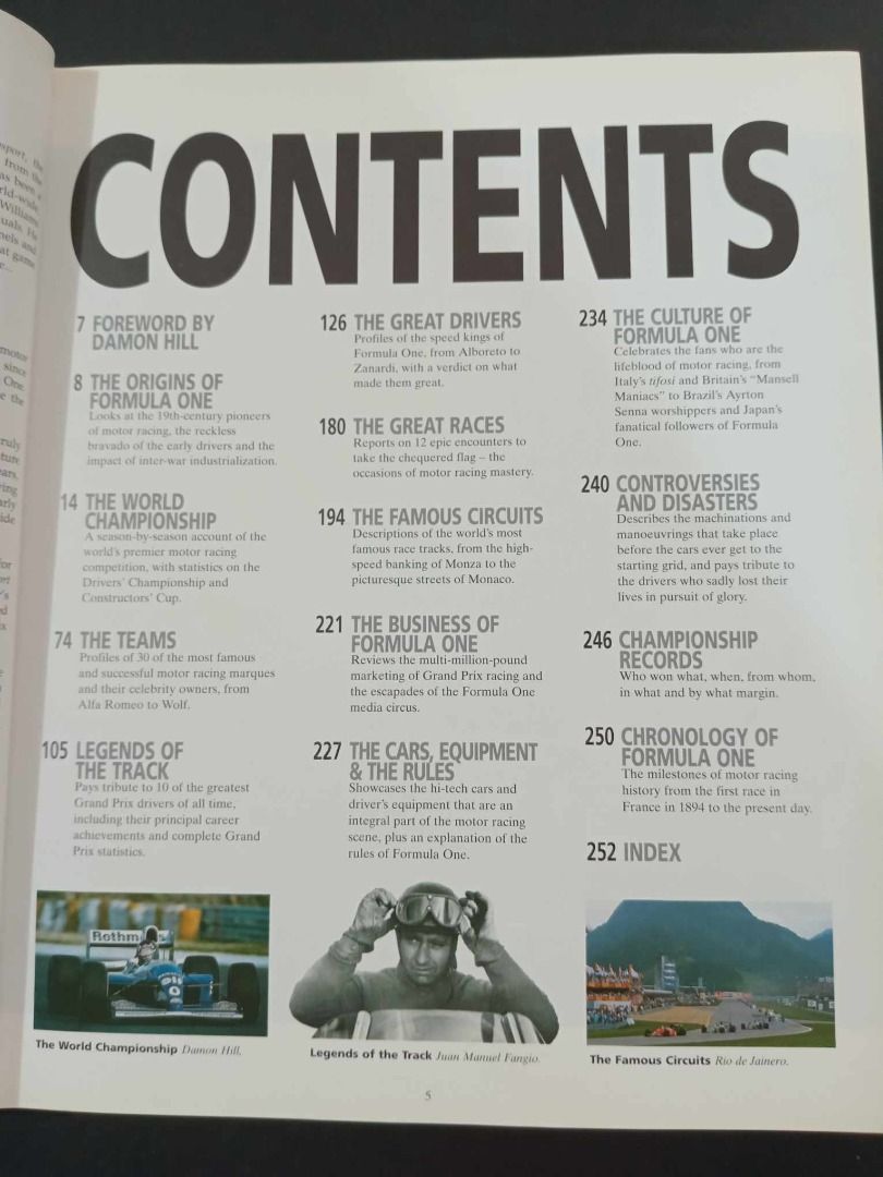 Coffee Table Book: The Ultimate Encyclopedia of Formula One preloved ...