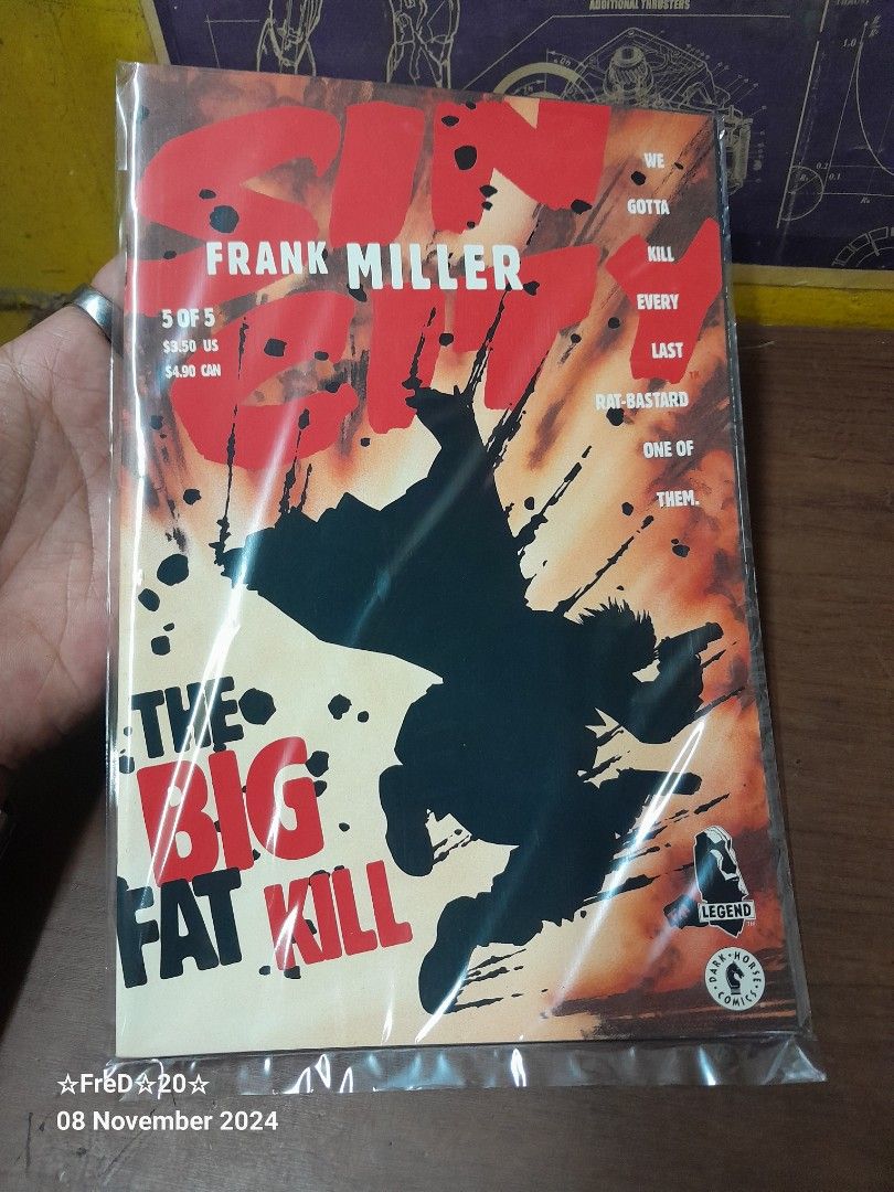 Complete 1990s (The Big Fat Kill 1 to 5 of 5) Sin City Dark Horse ...