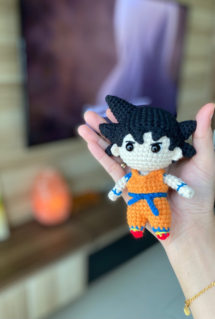Crochet Goku Dragon Ball, Hobbies & Toys, Stationery & Craft, Handmade ...