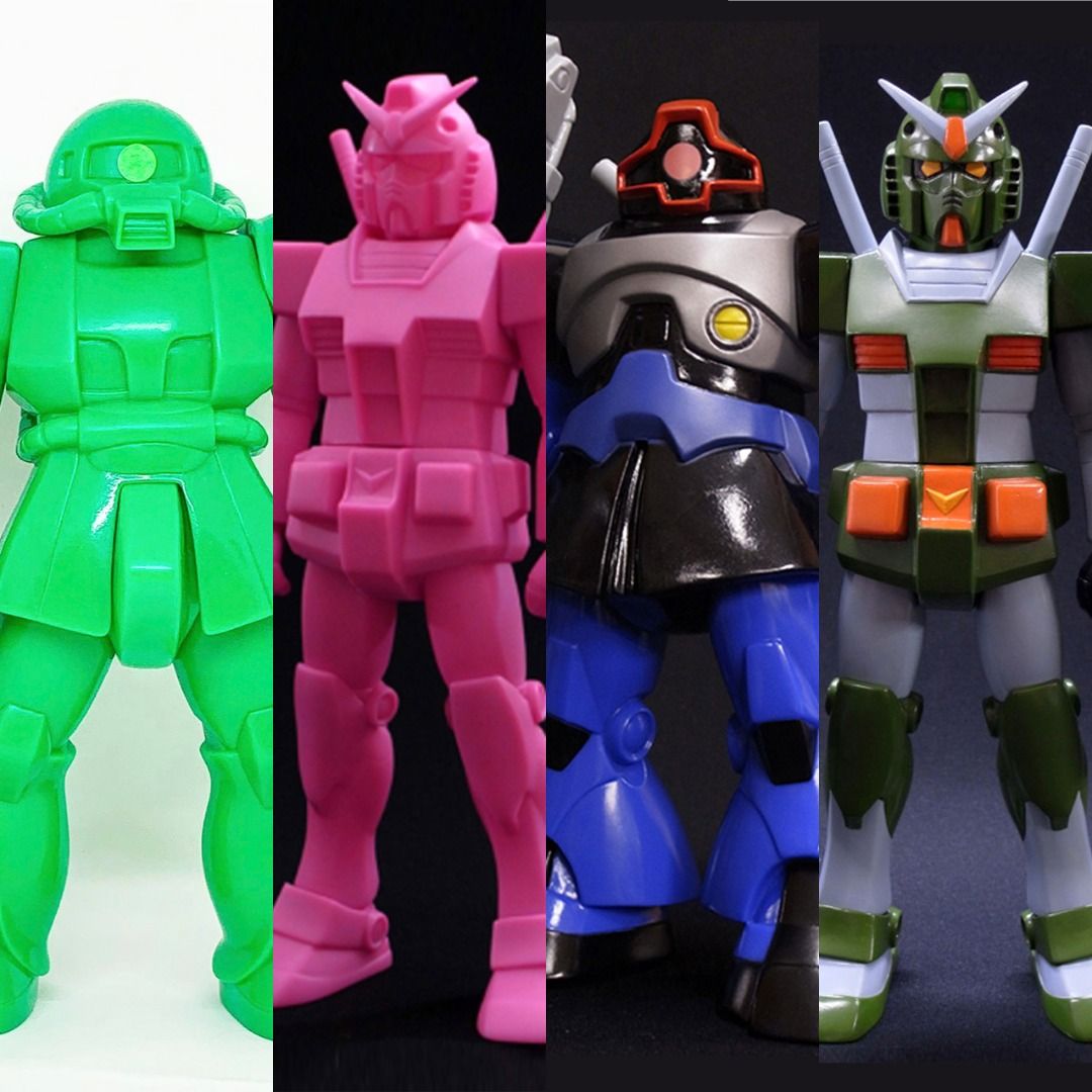 電人D+C - 機動戰士 盲袋限定 ZAKU 渣古 綠色素體 $5000 / 盲袋限定 GUNDAM RX-78 高達 粉色素體 $10000 ...