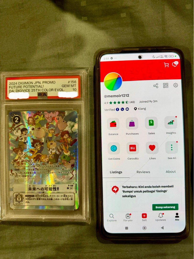 DIGIMON CARD FUTURE POTENTIAL DIGIVICE 25th COLOR PROMO PSA 10, Hobbies ...