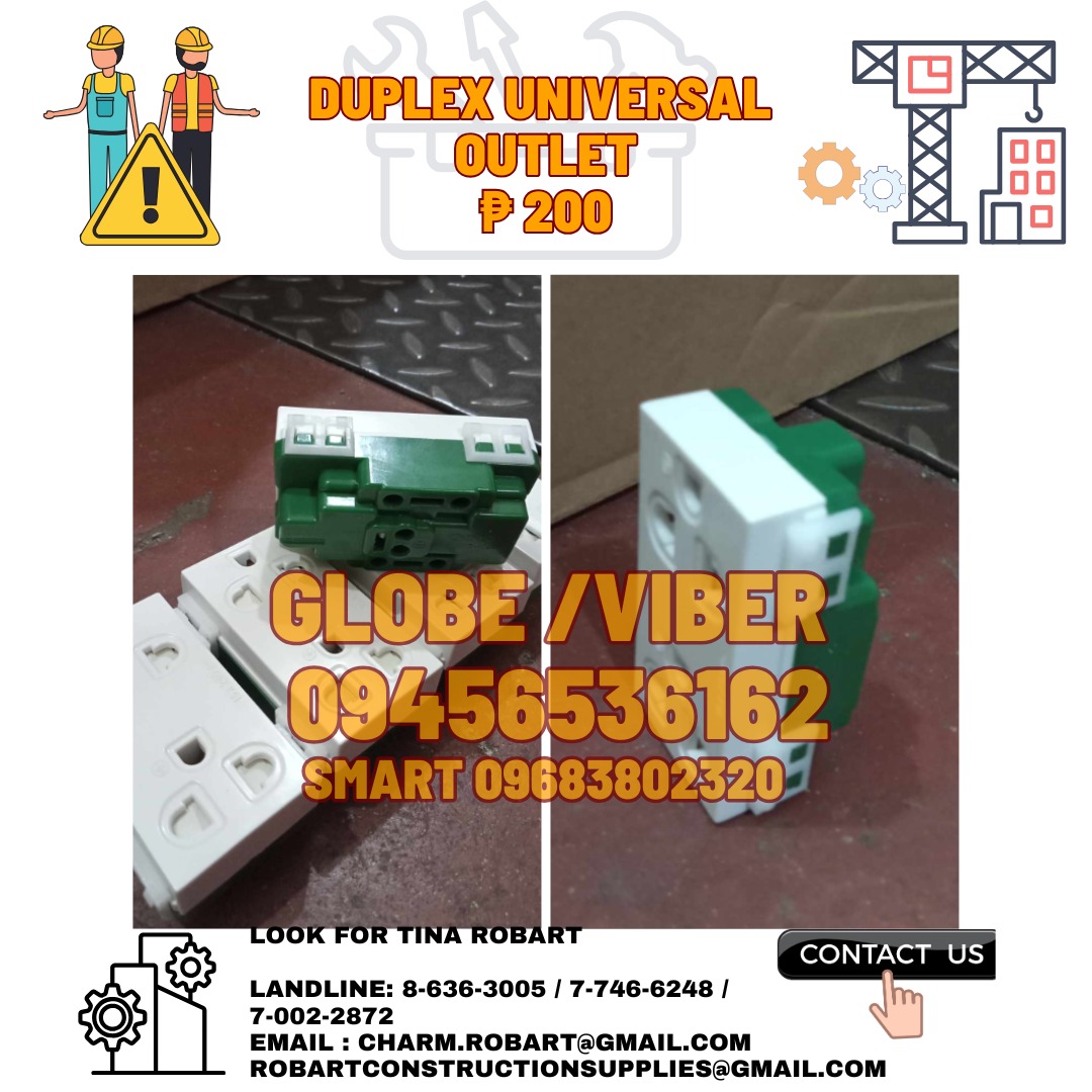Duplex Universal Outlet, Commercial & Industrial, Construction ...