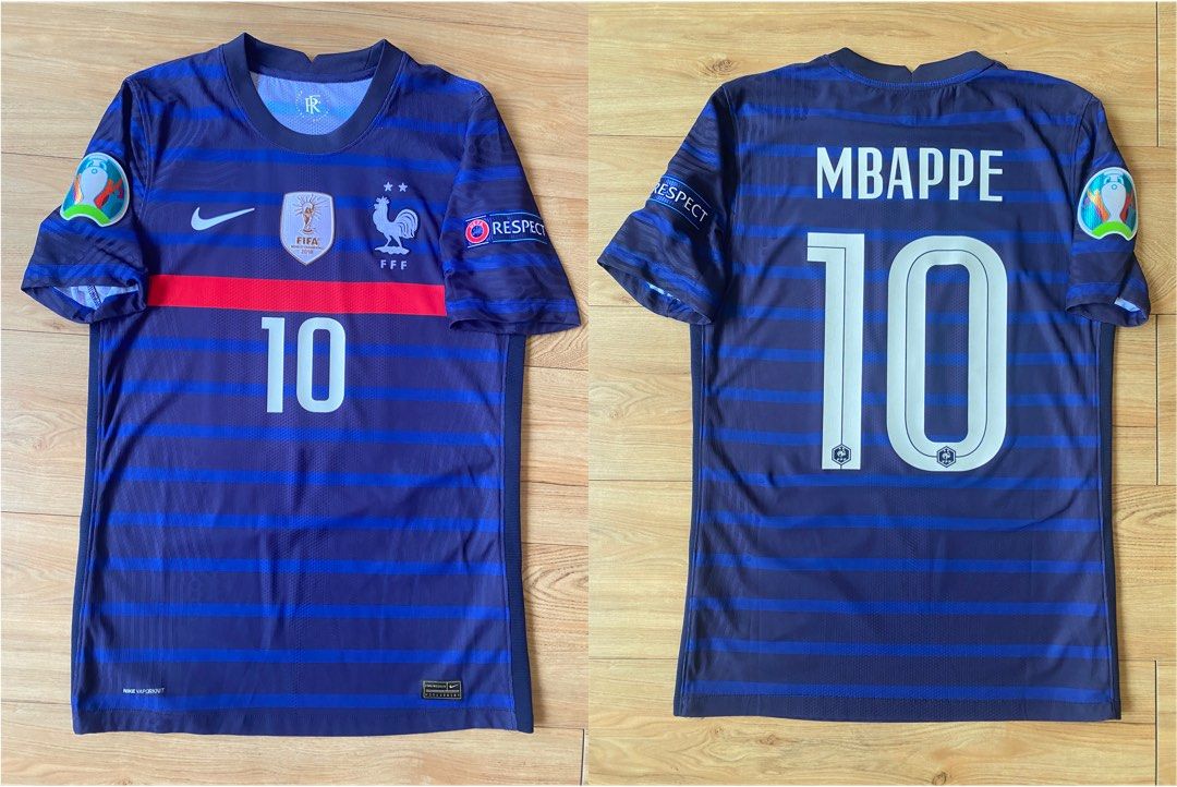 Euro 2020 France Home Kit #10 MBAPPE Player Issue (100% Original), Men ...