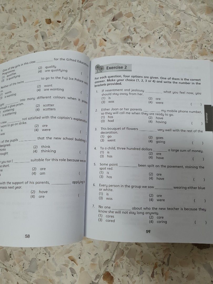 Excel in English grammar vocabulary cloze eph advanced English exercise ...