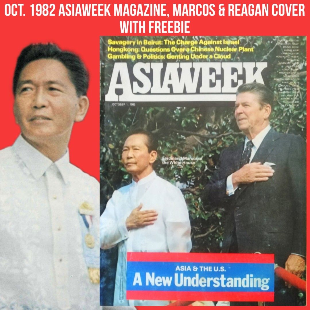 (EXTREMELY RARE) Oct. 1982 Asiaweek Magazine, Marcos & Reagan Cover ...