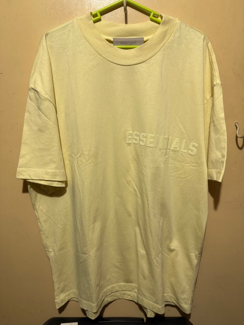 Fear of God Essentials - Canary & Pistachio, Men's Fashion, Tops & Sets ...