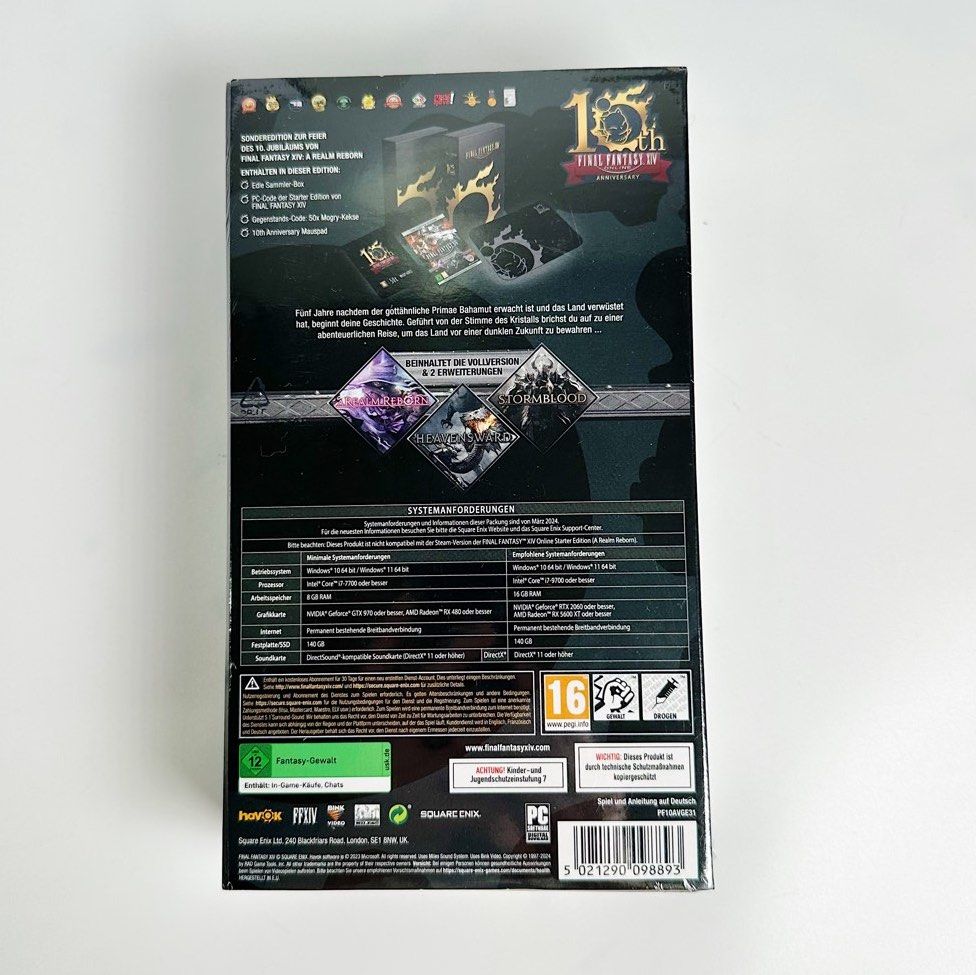 Final Fantasy XIV FF14 Online: 10th Anniversary Edition (Code in a Box ...