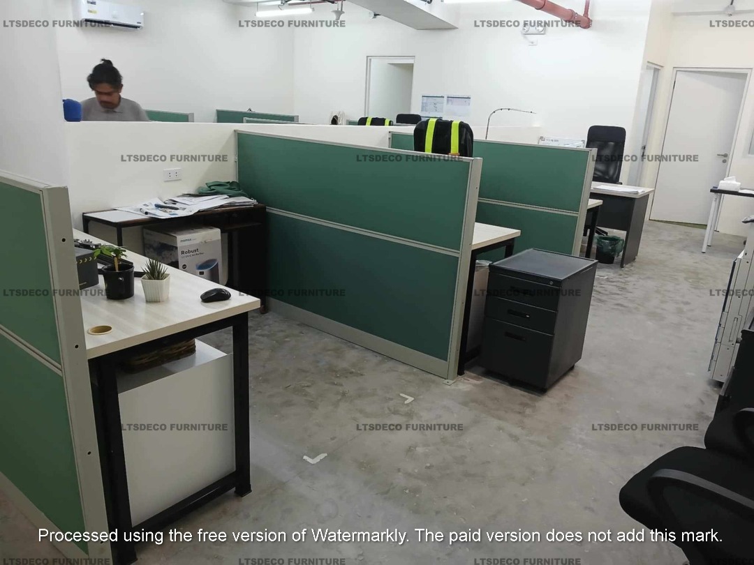 FULL FABRIC PANEL PARTITION | OFFICE PARTITION, Furniture & Home Living ...