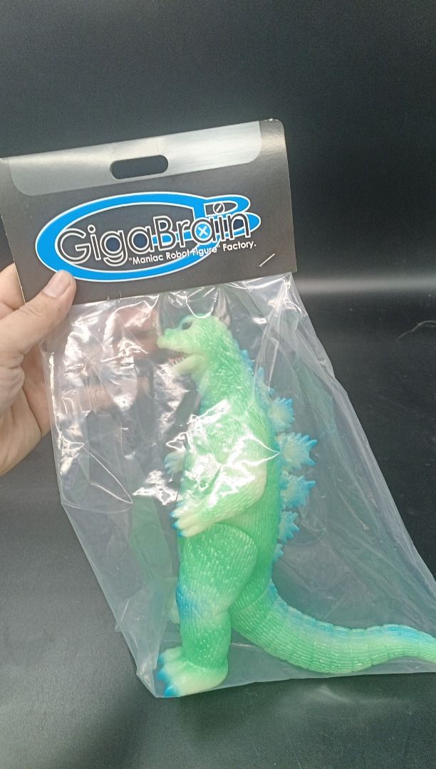 Gigabrain Godzilla 1965 Glow in the Dark GID Japan Sofubi, Hobbies & Toys, Toys & Games on Carousell