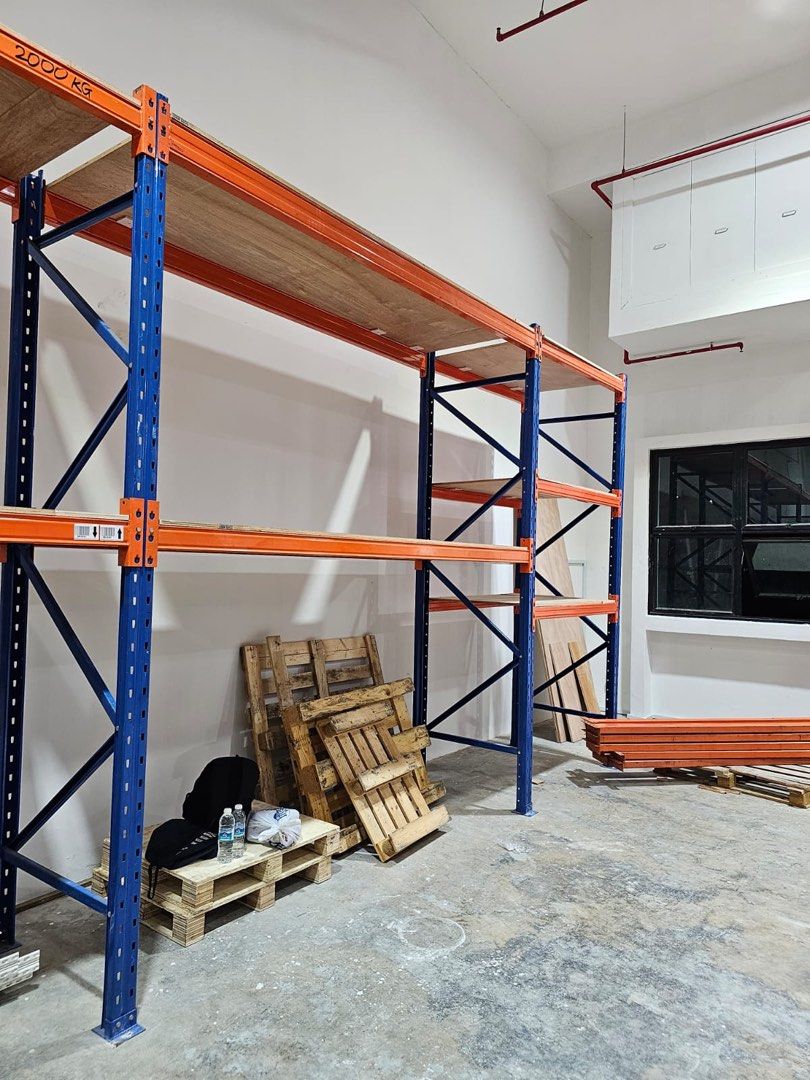 Heavy duty rack / Wooden panel board/ warehouse shelving rack ...