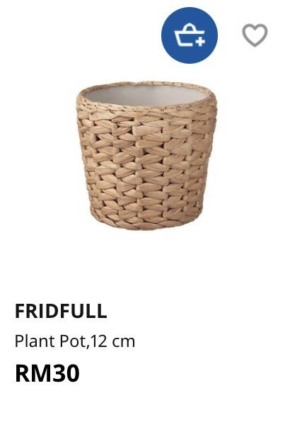 Ikea Fridfull Water Hyacinth 12cm, Furniture & Home Living, Gardening ...
