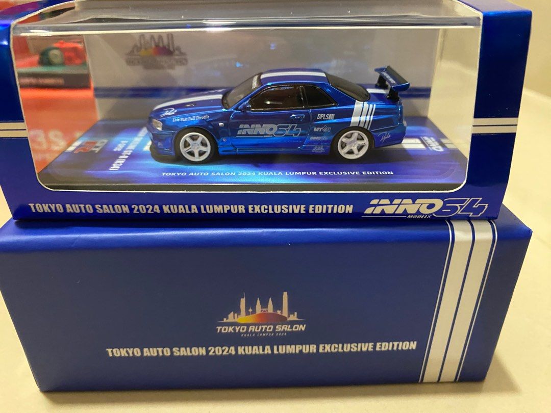 Inno64 CHASE R34 GTR Tokyo Auto Salon Kuala Lumpur Exclusive, Hobbies & Toys, Toys & Games on ...