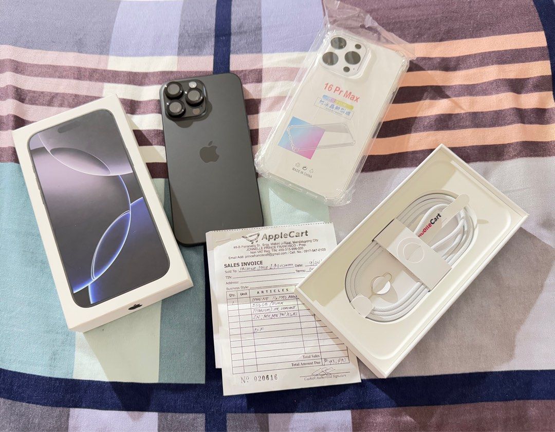 Iphone 16 ProMax (256GB/FU/Physical Dual Sim/Black Titanium) Open for ...