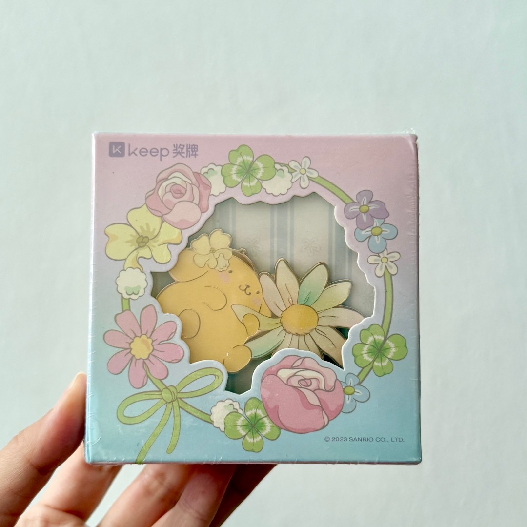 Keep Run Sanrio Characters Series Pompompurin Badge, Hobbies & Toys ...