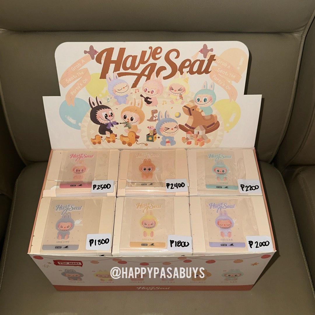 Labubu Have A Seat Sealed Foil, Hobbies & Toys, Toys & Games on Carousell