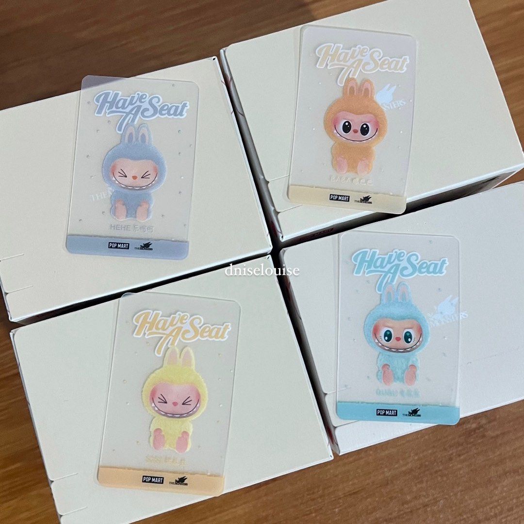 labubu v2 have a seat HEHE QUQU BABA SISI ZIZI, Toys & Collectibles, Mainan di Carousell