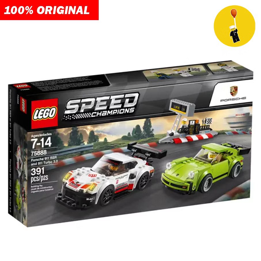 LEGO 75888 Speed Champions Porsche 911 RSR & 911 Turbo 3.0 (Dented box ...